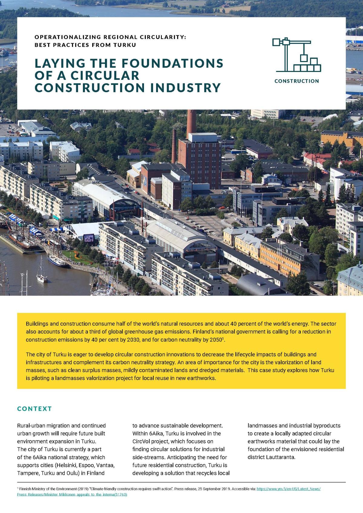 Laying the Foundations of a Circular Construction Industry | UrbanShift