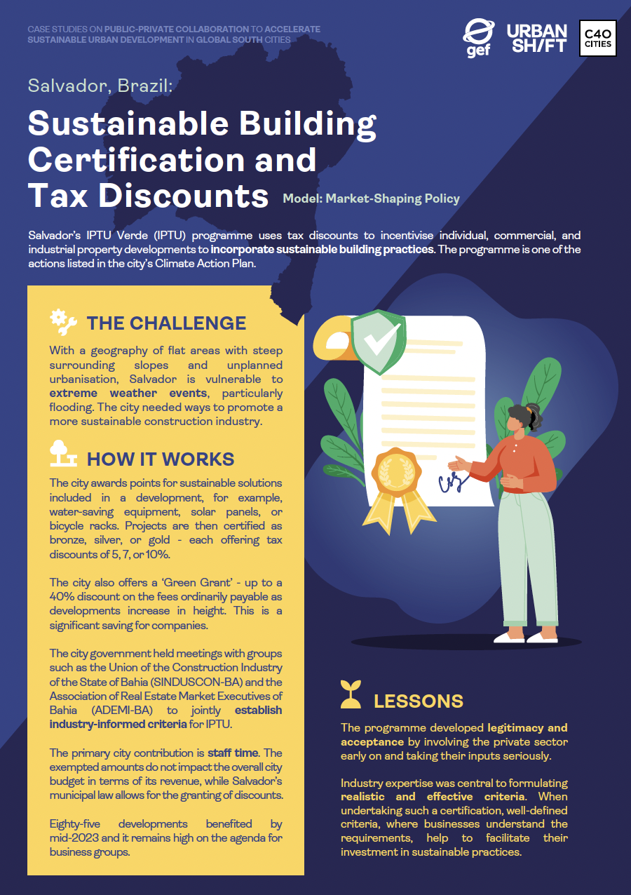 Salvador, Brazil: Sustainable building certification and tax discounts ...