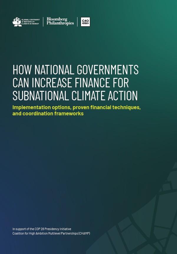 How National Governments Can Increase Finance for Subnational Climate ...
